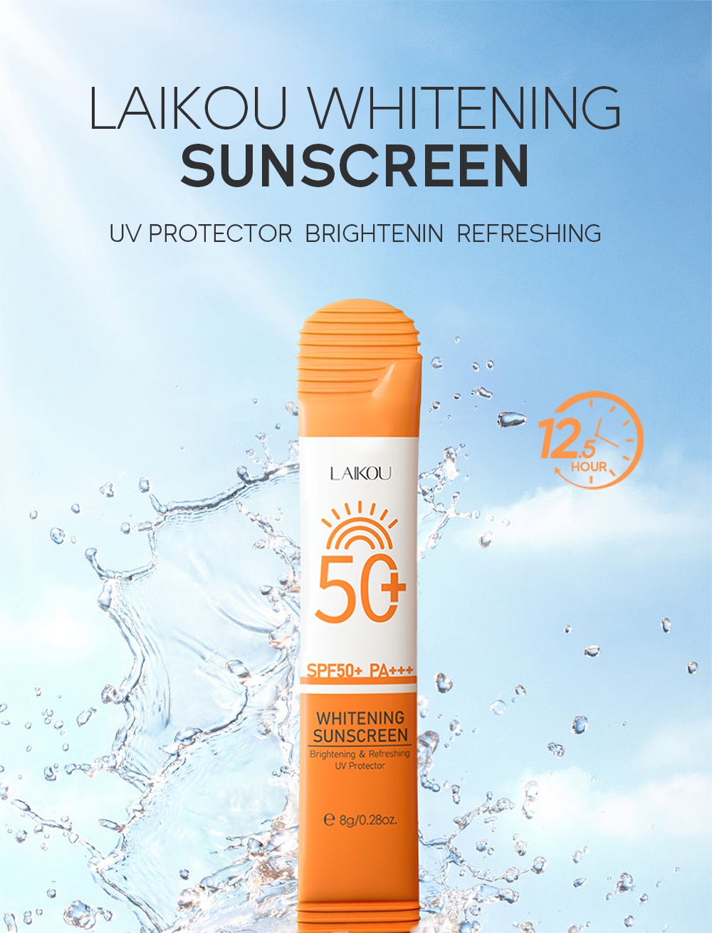 LAIKOU Waterproof Whitening Sunscreen SPF50 PA+++ Face Body Sunblock ...