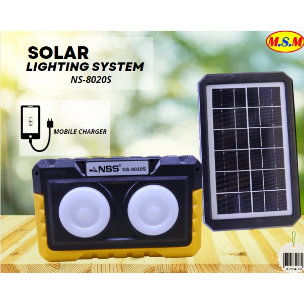 NSS LED LAMP/ Solar Lightning System/ with Portable Solar Sun Power ...