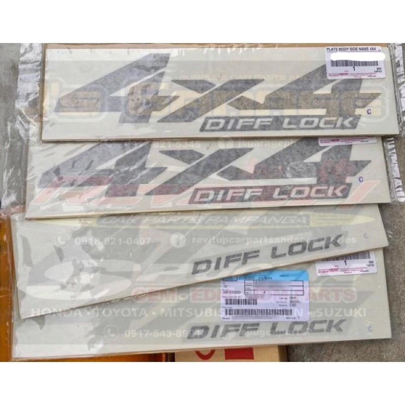 Bnew Orig Toyota Hilux 2021-present 4x4 Diff-Lock Decals | Shopee ...