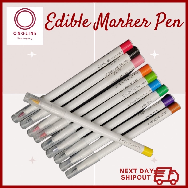 1 Color | Edible Marker Pen | For Fondant Cake | Pastry | Shopee ...