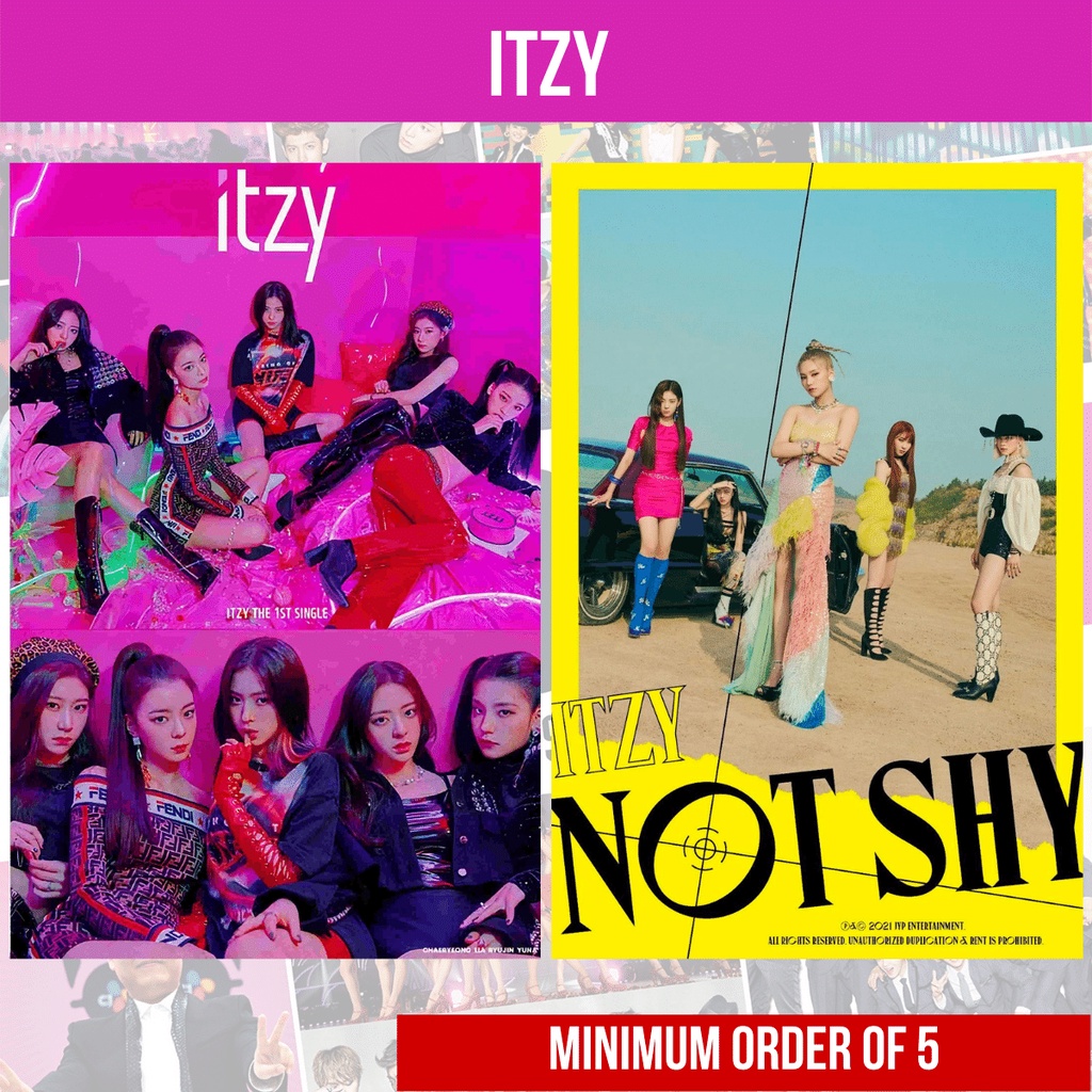 KPOP Posters / Itzy Poster Collection | KPOP A4 Size Poster & Sticker ...