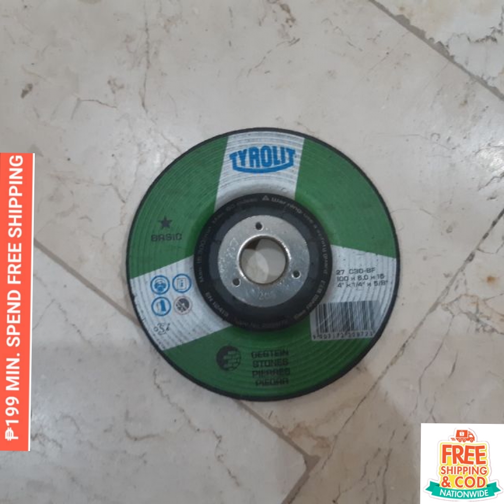 TYROLIT GRINDING DISC FOR STONE 4" ORIGINAL | Shopee Philippines
