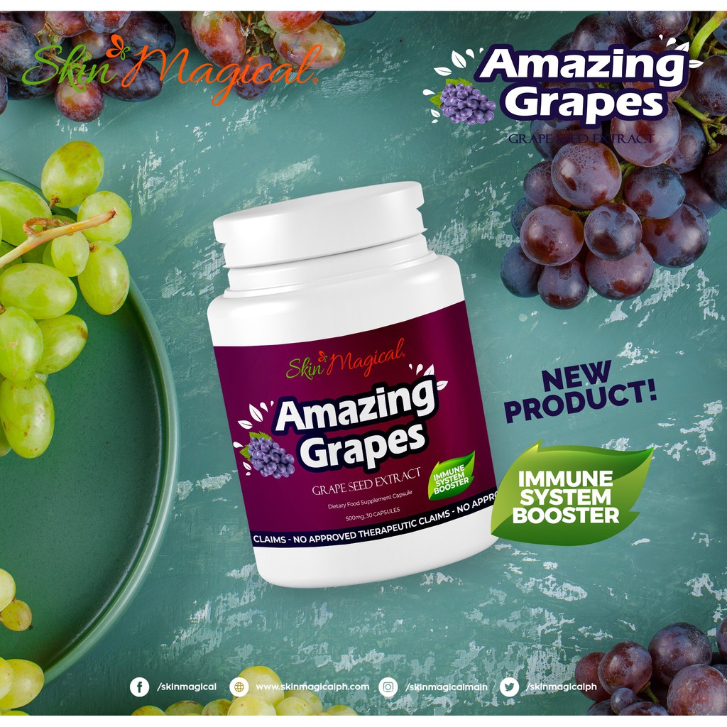 Skin Magical Amazing Grapes (Grape Seed Extract) | Shopee Philippines