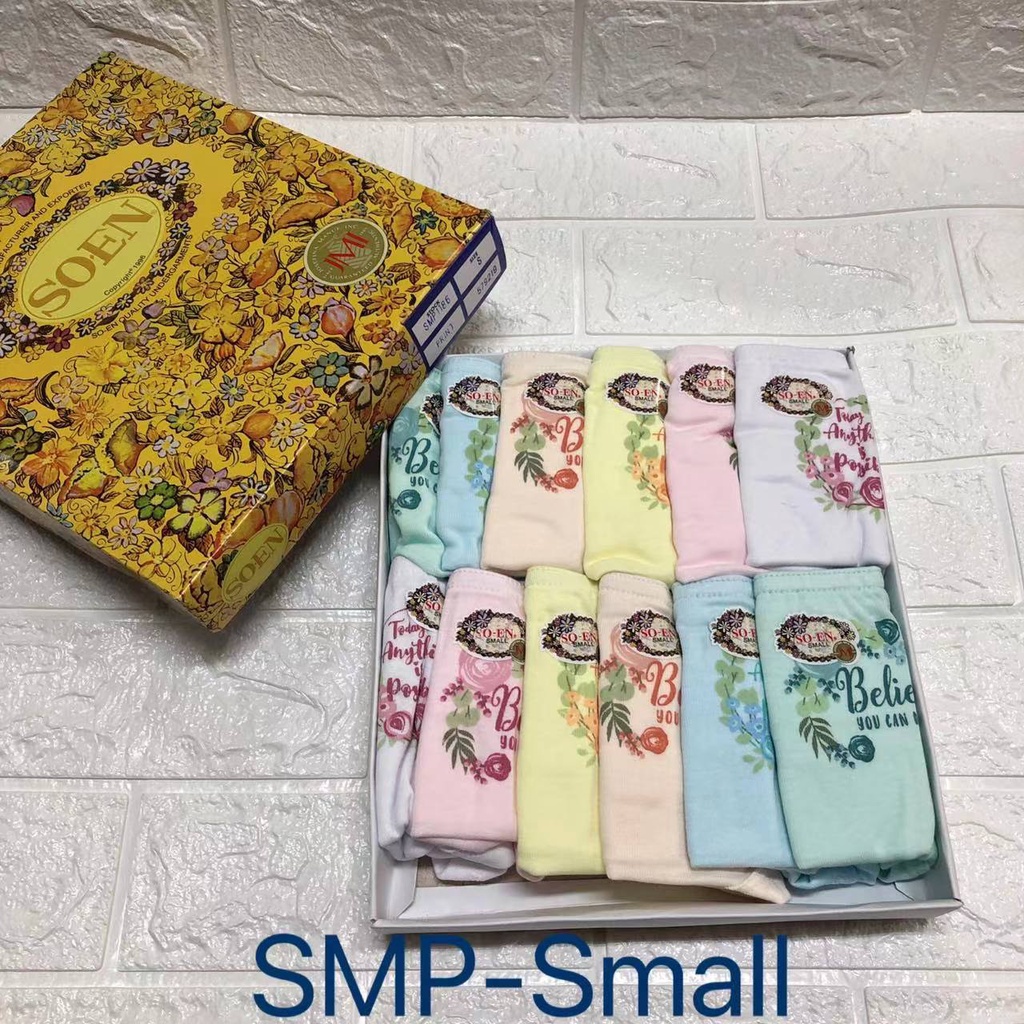 Original SOEN SEMI-FULL PANTY SMP for Women/Teens ASSORTED COLOR and ...