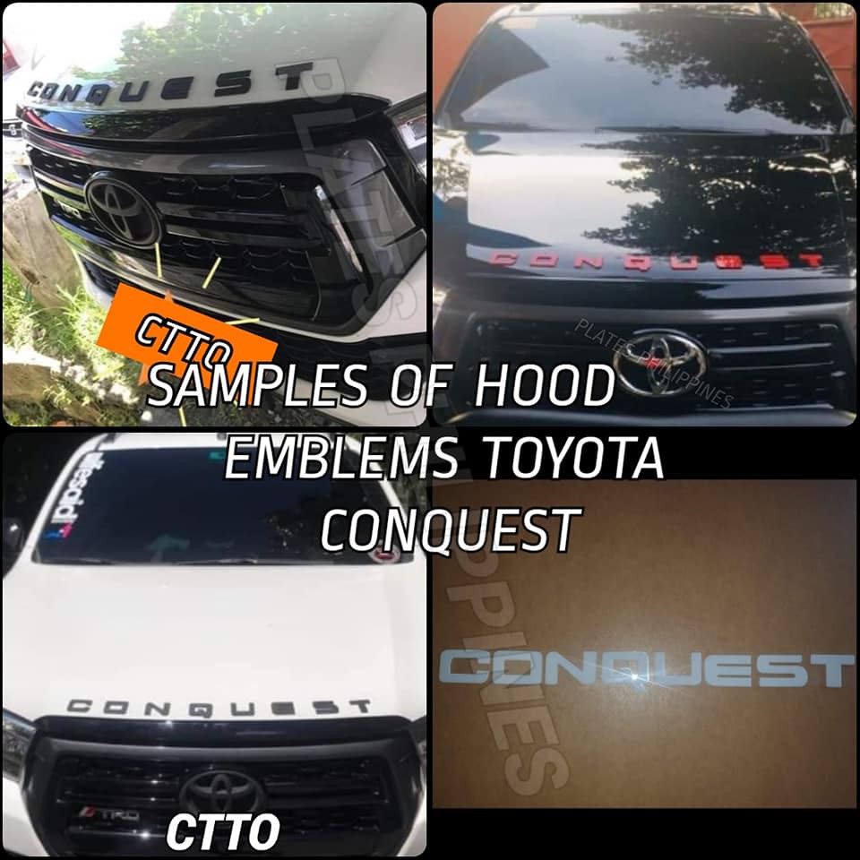 Toyota Conquest High-Quality Car Hood Emblem | Shopee Philippines