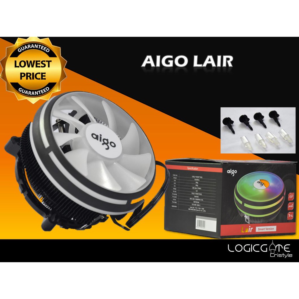 Aigo Lair CPU Cooler RGB for Intel and AMD | Shopee Philippines