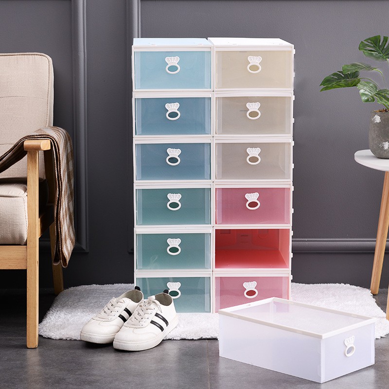 Shoe Box Drawer Type Shoe Rack Storage Organization Colorful Large Size ...