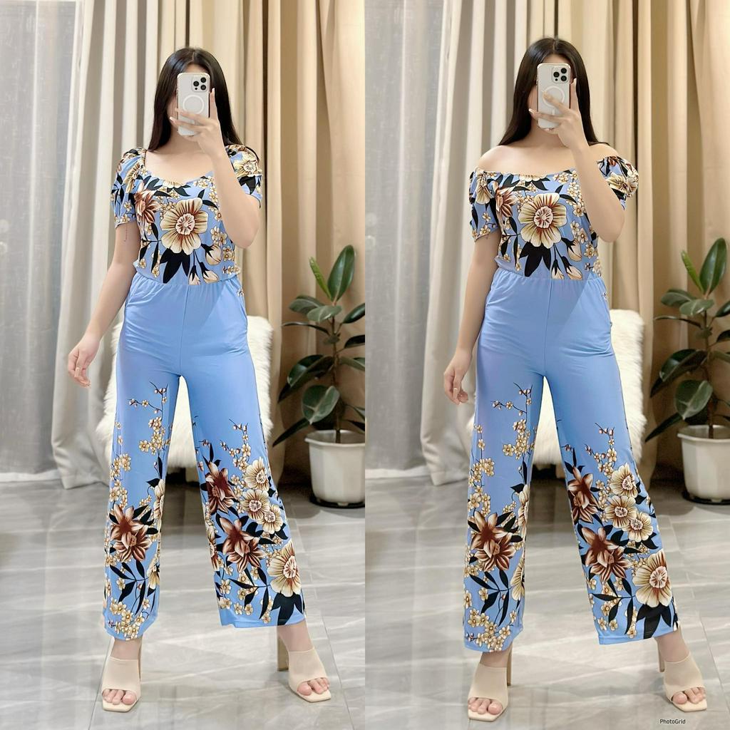 PUFF COTTON JUMPSUIT 2 WAY IN SENEPA FABRIC | Shopee Philippines