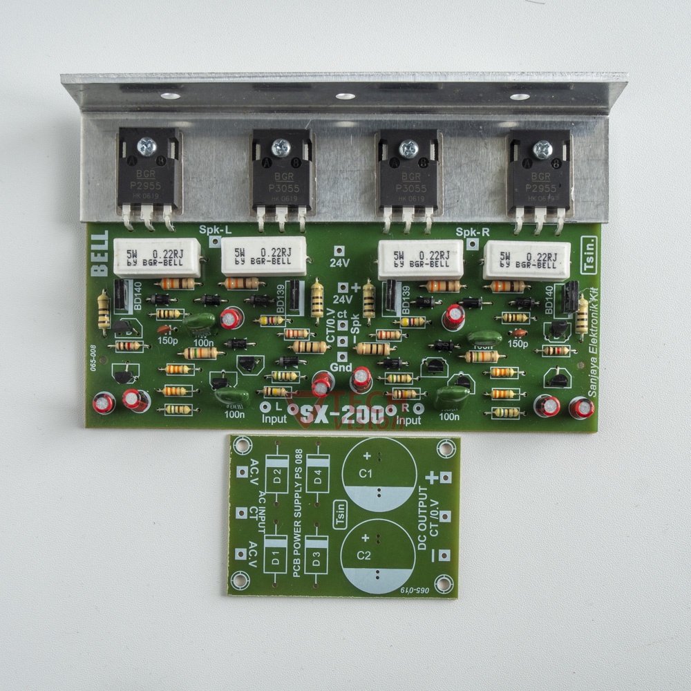 OCL Power Amplifier Kit SX-200 200w 200 watt sx200 Stereo BELL | Shopee ...