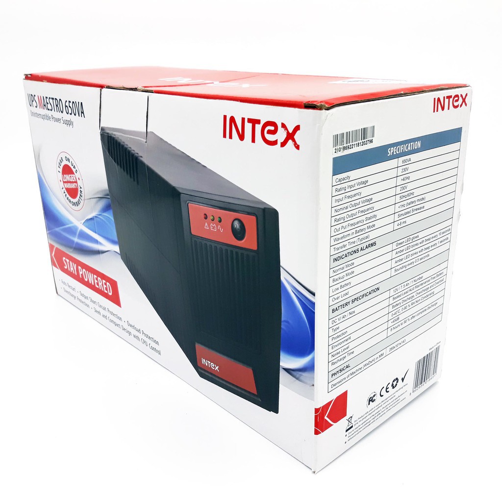 INTEX UPS MAESTRO 650VA | Shopee Philippines