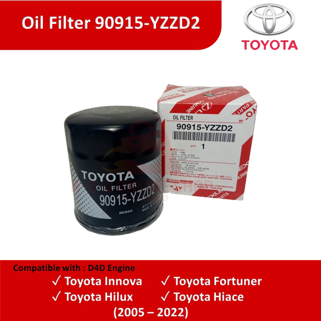 Engine Oil filter (90915-YZZD2) for D4D Engine 2005 - 2022 - Toyota ...