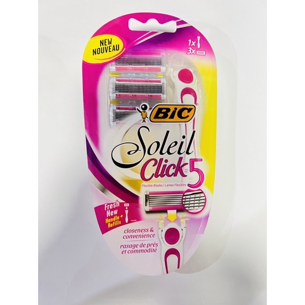 BIC Soleil Click 5 Women's Razor System 1x3 | Shopee Philippines
