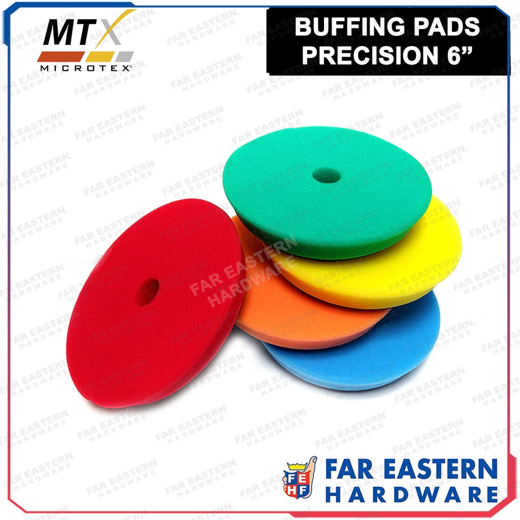 MICROTEX Precision Buffing Foam Pad 6" Cutting Polishing Finishing Pads ...