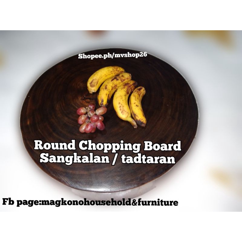 ROUND CHOPPING BOARD HARWOOD (SANGKALAN/TADTARAN) | Shopee Philippines