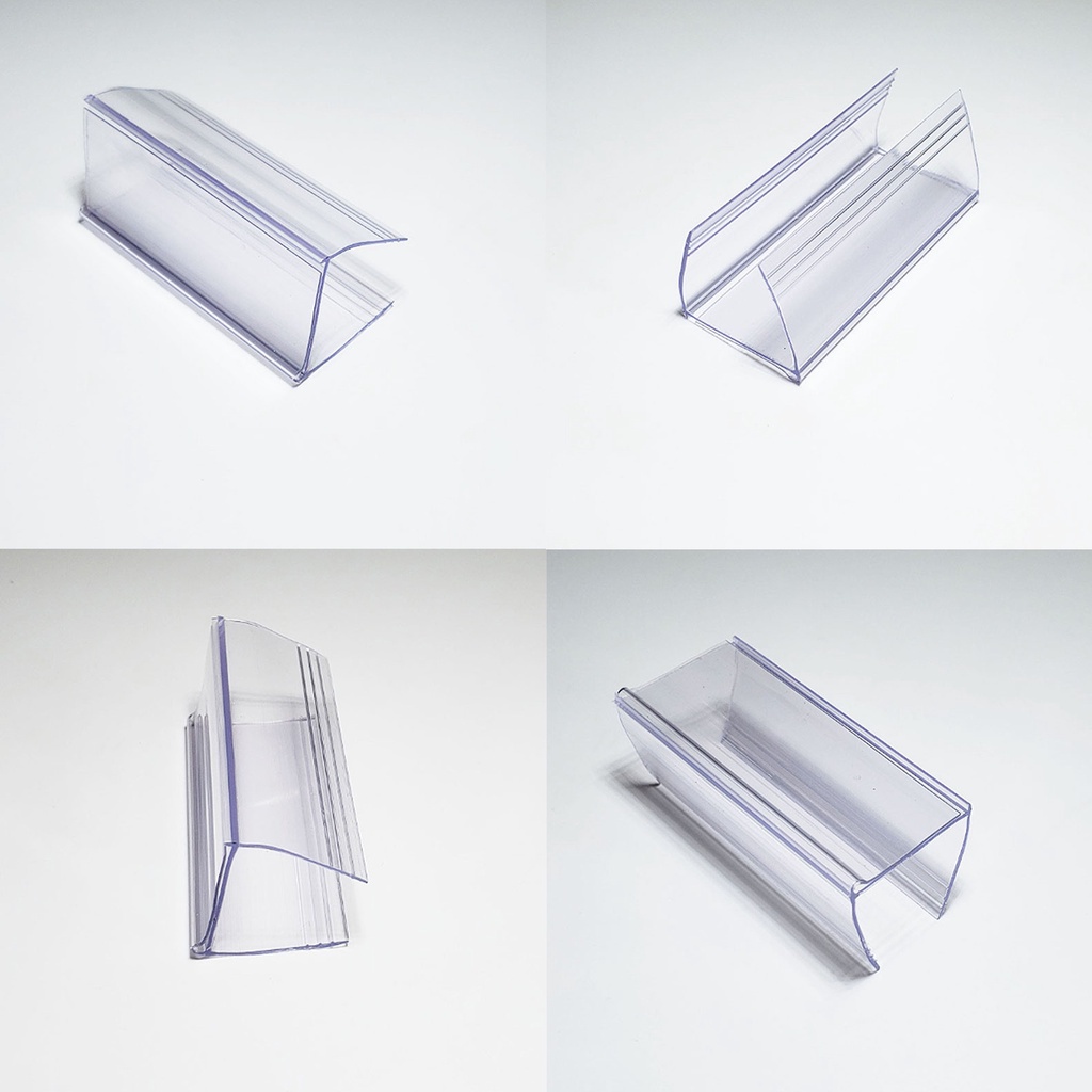 50PCS PVC Retail Price Label Holder Shelf Retail Price Tag Label Card ...