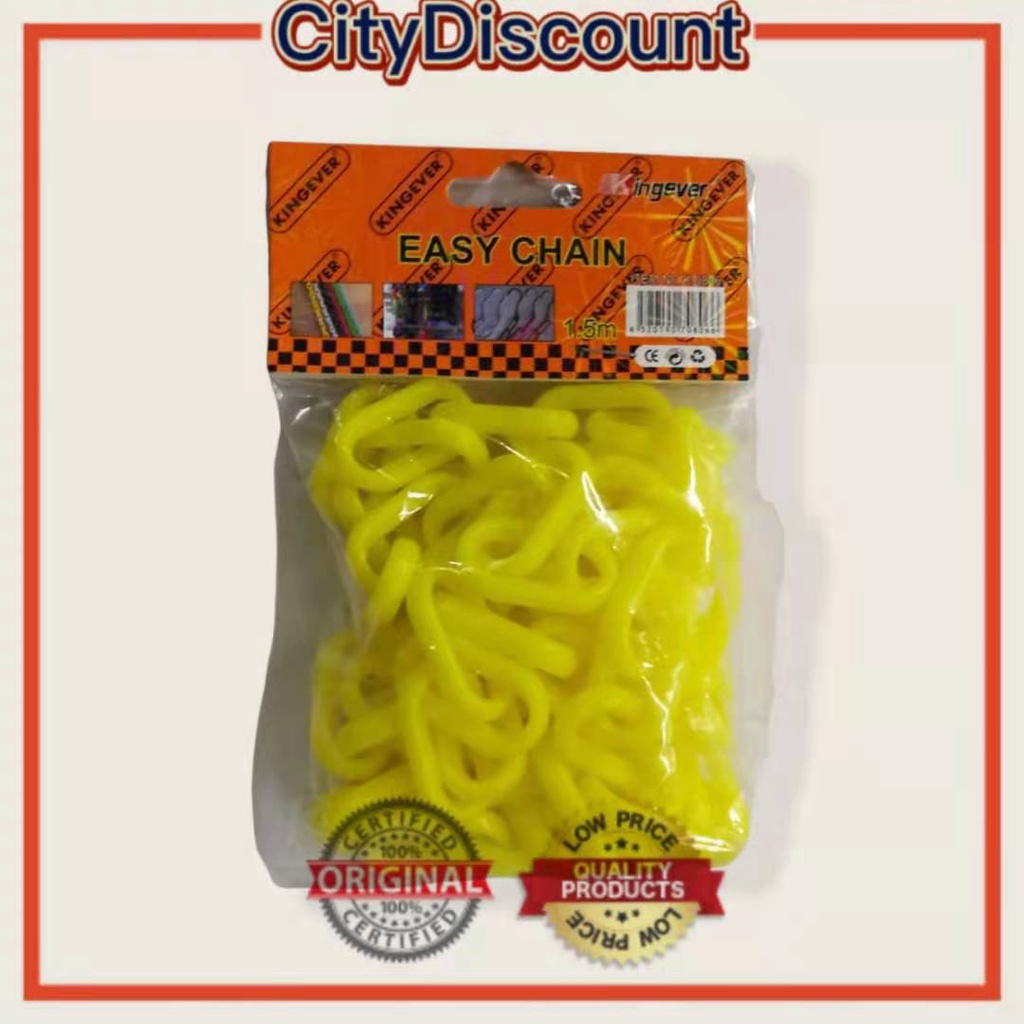 COD PLASTIC CLOTHES CHAIN COLORED EASY CHAIN CHAIN FOR HANGERS | Shopee ...