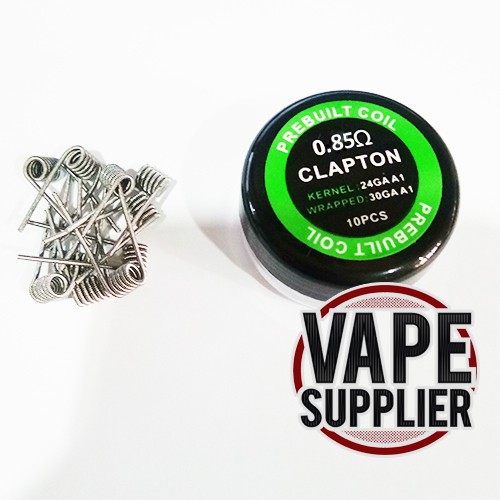 10Pcs/Box Prebuild Coil Wire for RDA RTA RBA Alien Clapton Flat Twisted ...