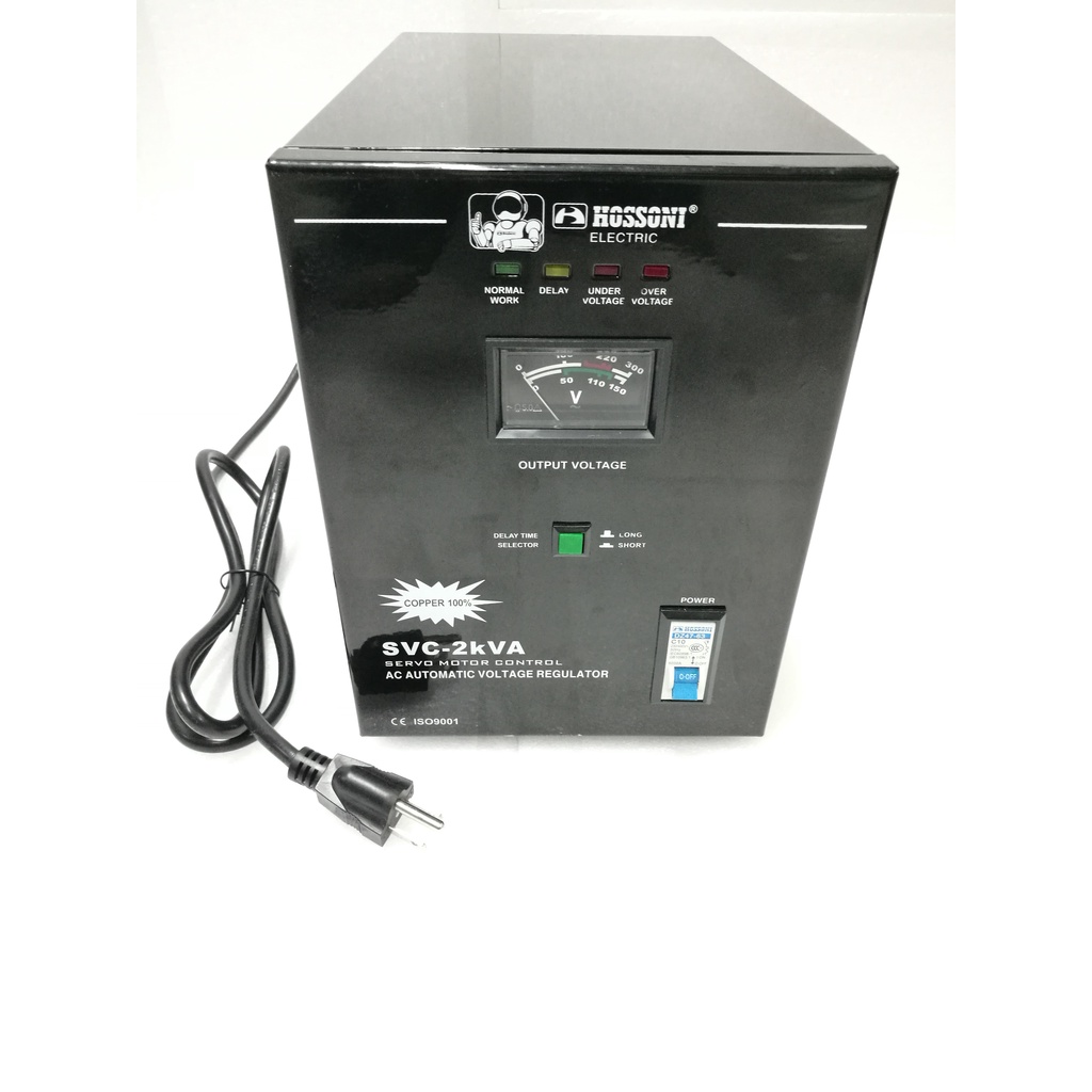 Hossoni AVR SVC-2000VA 2000 Watts Servo Motor Automatic Voltage ...