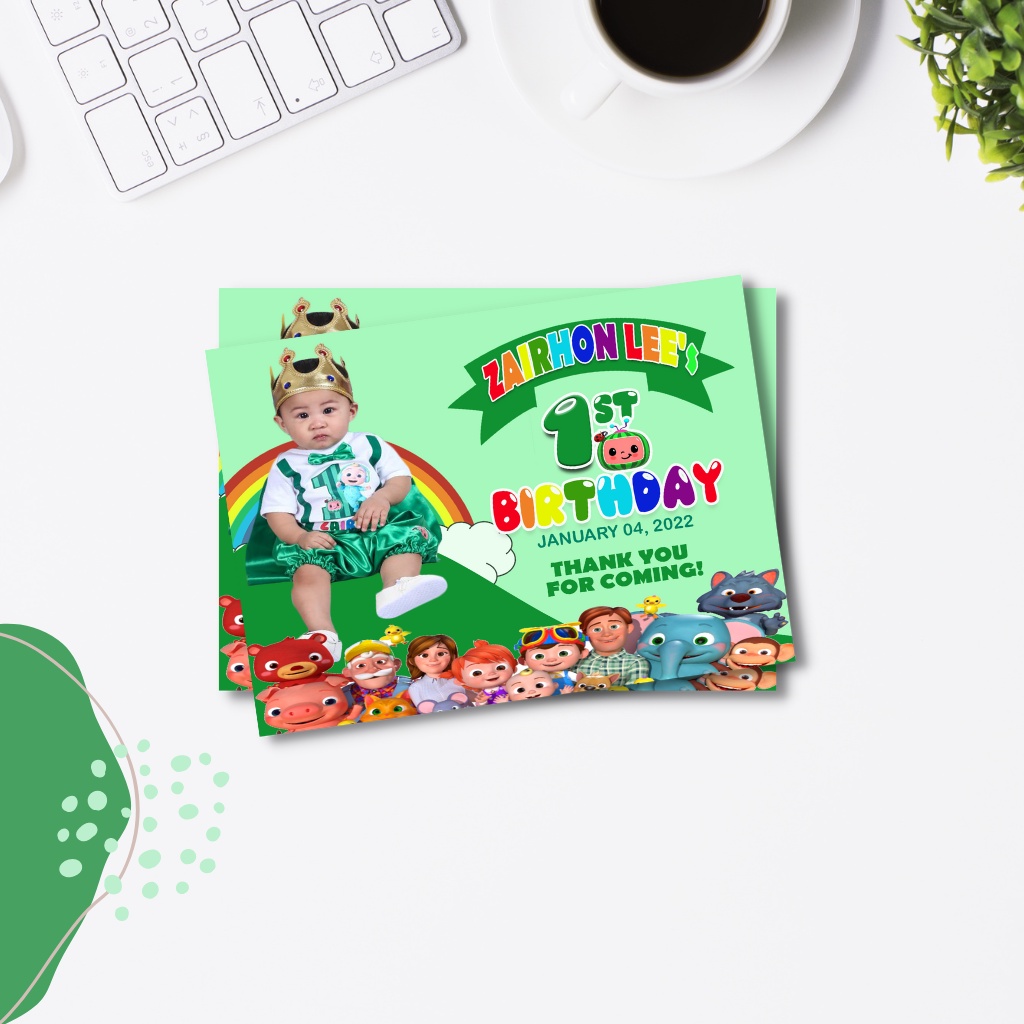 Birthday Ref Magnet for boy COCOMELON,MINIONS,BASKETBALL,BATMAN,MOBILE ...