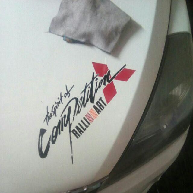 Sticker Bonet Kereta The Spirit Of Competition Rally Art Sticker ...
