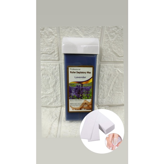 1 pc depilatory wax 100g with 50 pcs paper wax strips ( Lavender ...