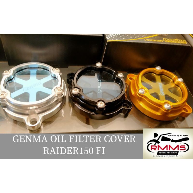 genma oil filter cover (transparent) for raider 150 fi | Shopee Philippines