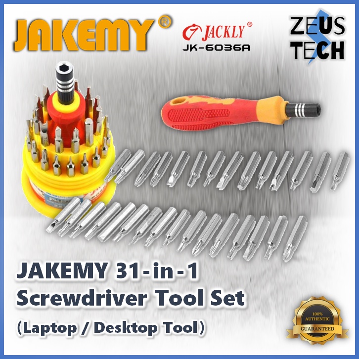 Screwdriver Tool Set Jakemy 31 in 1 with Powerful Magnetic Holder ...