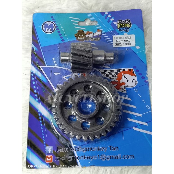 RACING MONKEY LIGHTEN GEAR NMAX 13-33/14-32/12-33/12-34 | Shopee ...