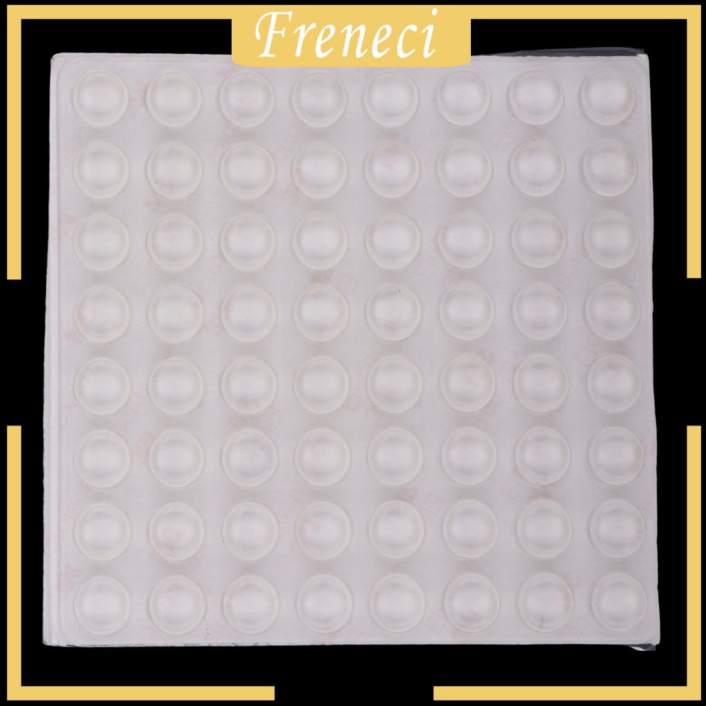 [FRENECI] 100 Pieces Transparent Rubber Feet Clear Round Dot Sound ...