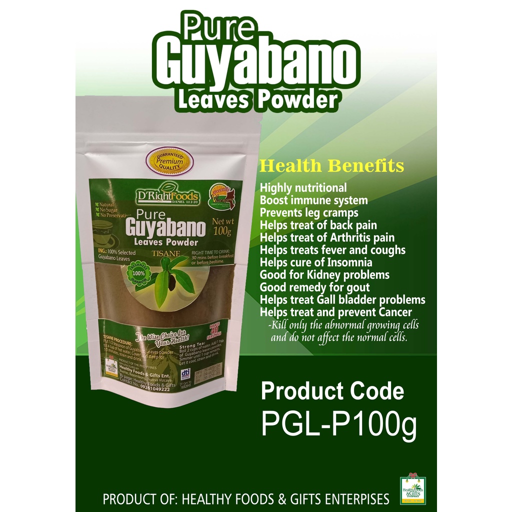 Pure Guyabano Leaves Powder Tisane | Shopee Philippines
