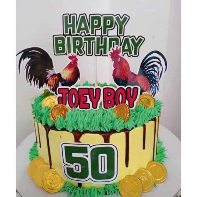 Rooster Theme Cake Topper | Shopee Philippines