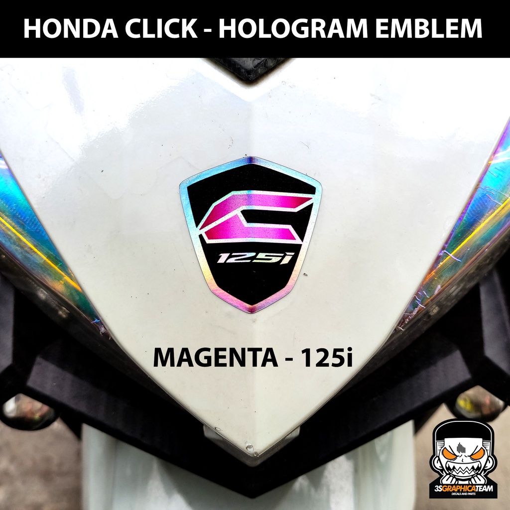 Honda Click v1 v2 Game Changer Hologram Emblem Decals 125 150 | Shopee ...