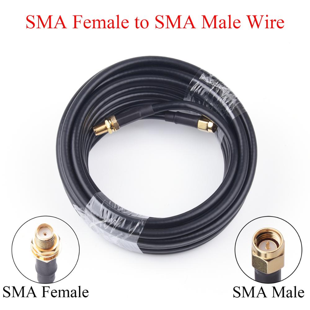 3-20M RG58/50-3 RF Coaxial Cable SMA Female to Male Wire Radio ...