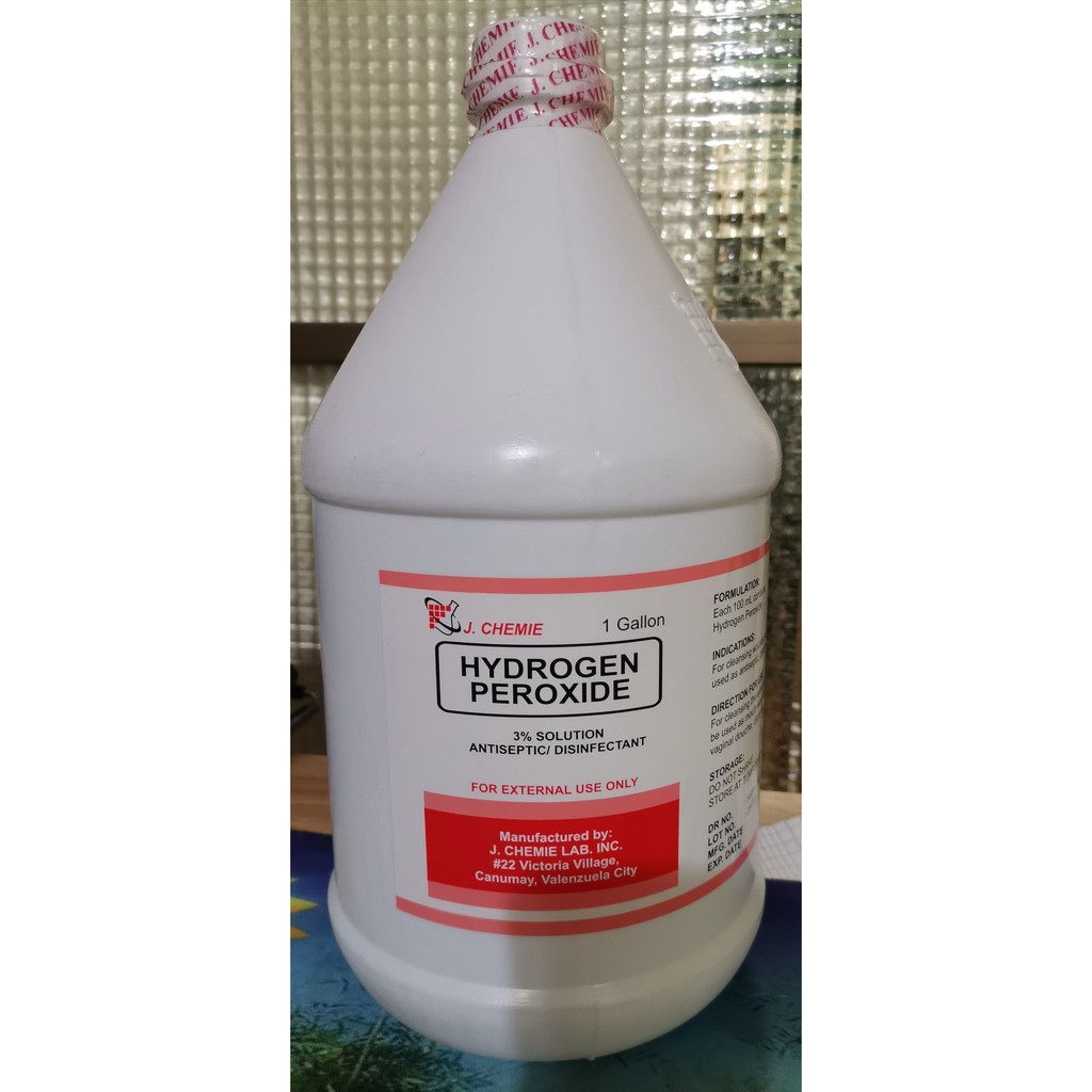 Hydrogen peroxide 3% 1.Gallon exp. ( 2025.) | Shopee Philippines