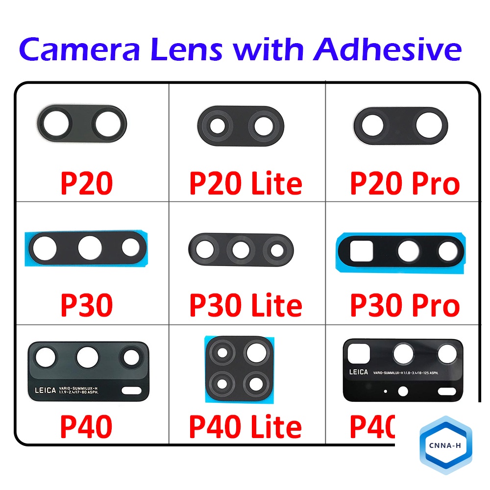 100% Glass Material For Huawei P20 P30 P40 Pro Lite E 5G Back Rear ...