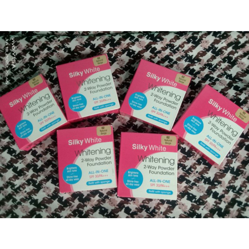 whitening 2 way powder foundation (SILKY GIRL) | Shopee Philippines