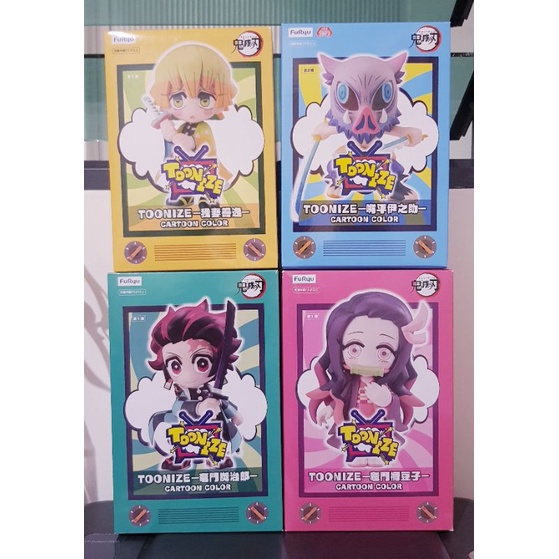 TOONIZE DEMON SLAYER -TANJIRO, NEZUKO, INOSUKE, ZENITSU- figure (set of ...