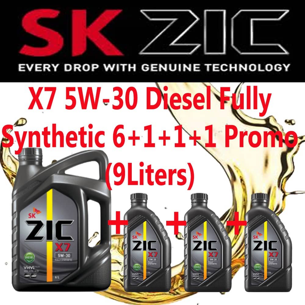 SK ZIC X7 5W-30 Diesel Fully Synthetic 9 Liters | Shopee Philippines