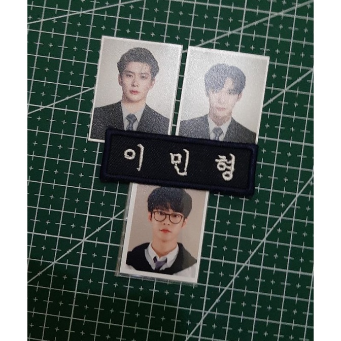 Name Tag Embroidered Logo Name Emblem Badge Lee Min Hyeong Mark Lee Pas ...