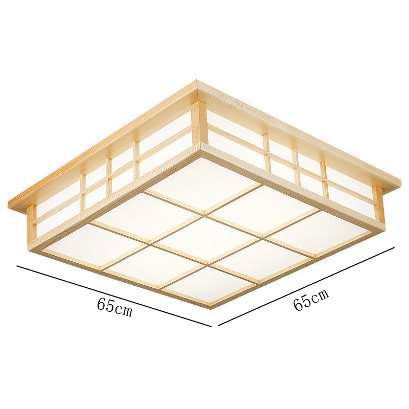 AIMI Japanese Ceiling Light Tatami Solid Wood Room Light Living Room ...