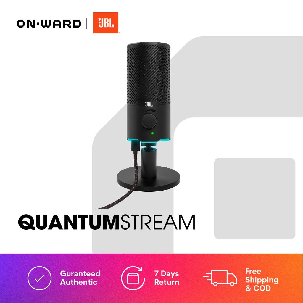 JBL Quantum Stream Dual pattern premium USB microphone for streaming ...