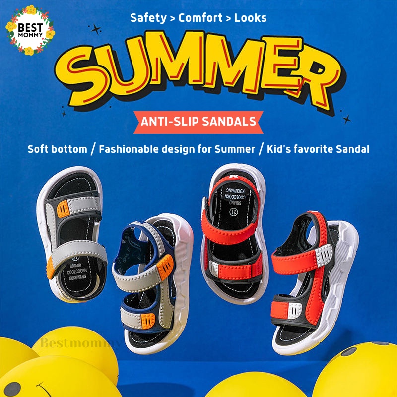 BESTMOMMY Sandals For 2-5 Years Old Baby Toddler Boy Korean Fashion ...