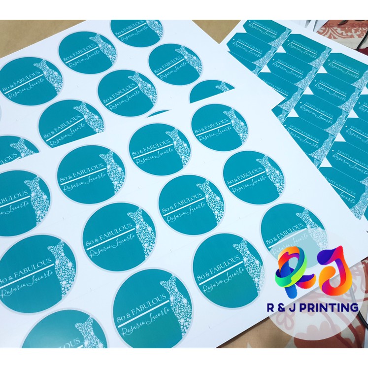 100 PCS STICKER LABELS - Glossy | Shopee Philippines