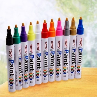 TOYO Colors Marker Pen Fine Paint Oil Based Art Pen Metal Glass ...