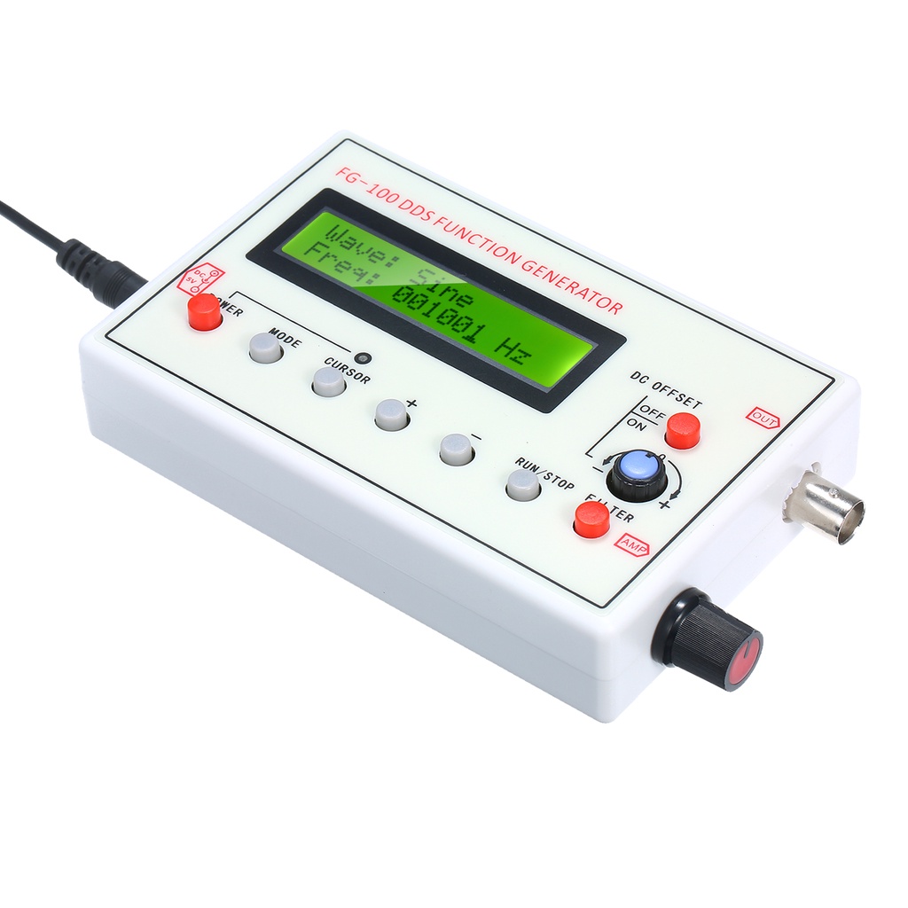 1HZ-500KHZ FG-100 DDS Functional Signal Generator Frequency Generator ...