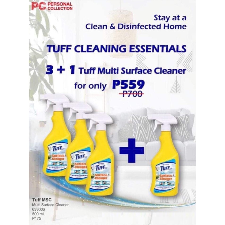 4 pcs Tuff Multi Surface Cleaner 500mL PROMO 4pcs | Shopee Philippines