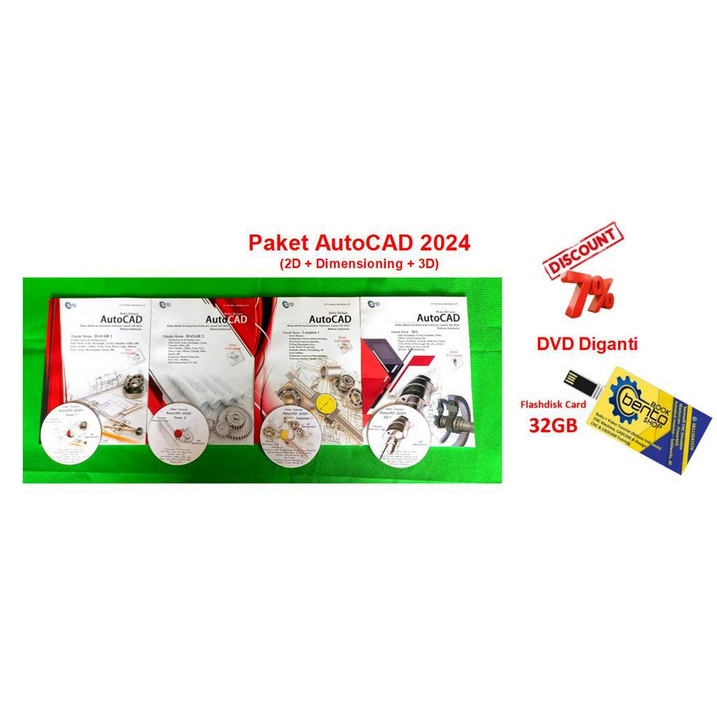 DVD 2024 AutoCAD Package (4 Books + 4 DVDs) | Shopee Philippines