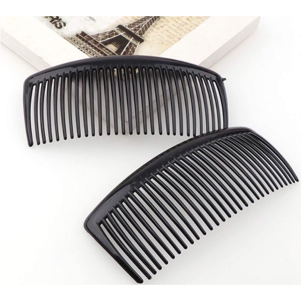 [12pcs]Payneta Plain Black Side comb#002200 | Shopee Philippines