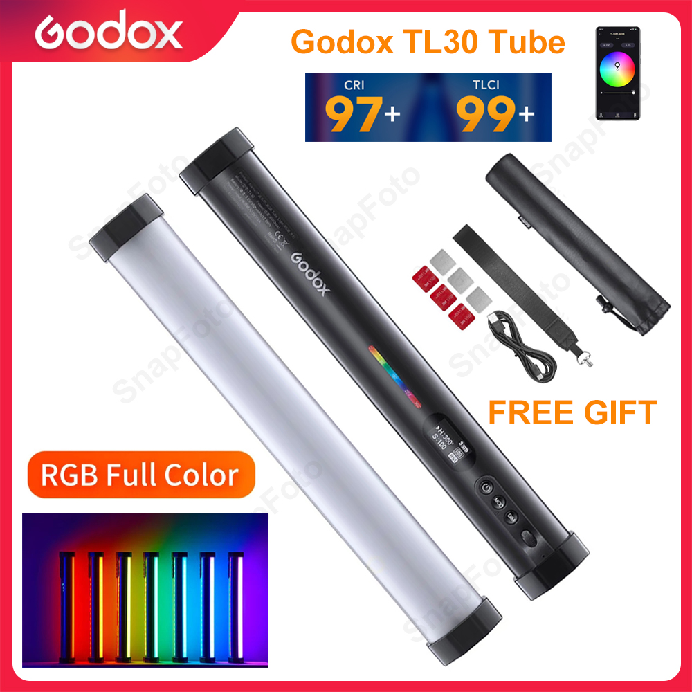 Godox TL30 TUBE LIGHT RGB soft light LED Portable Handheld Photography ...