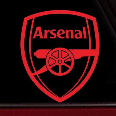 Arsenal Logo Cutting Sticker Cool Variations of Car Stickers for Glass ...